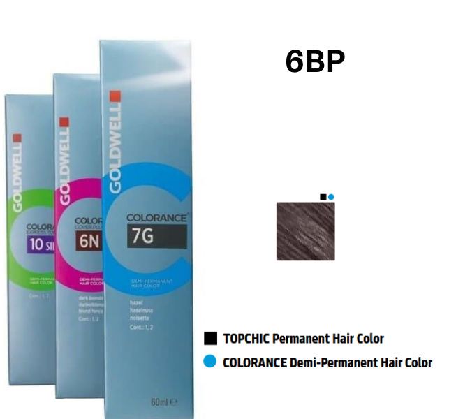 Goldwell COLORANCE Farba 60 ml 6-BP 6BP Wyrafinowany perłowy jasny brąz ...